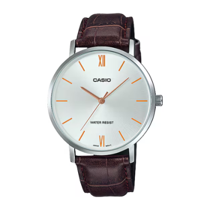 Casio MTP-VT01L Men’s Analog Leather Strap Watch - MSInternational ...